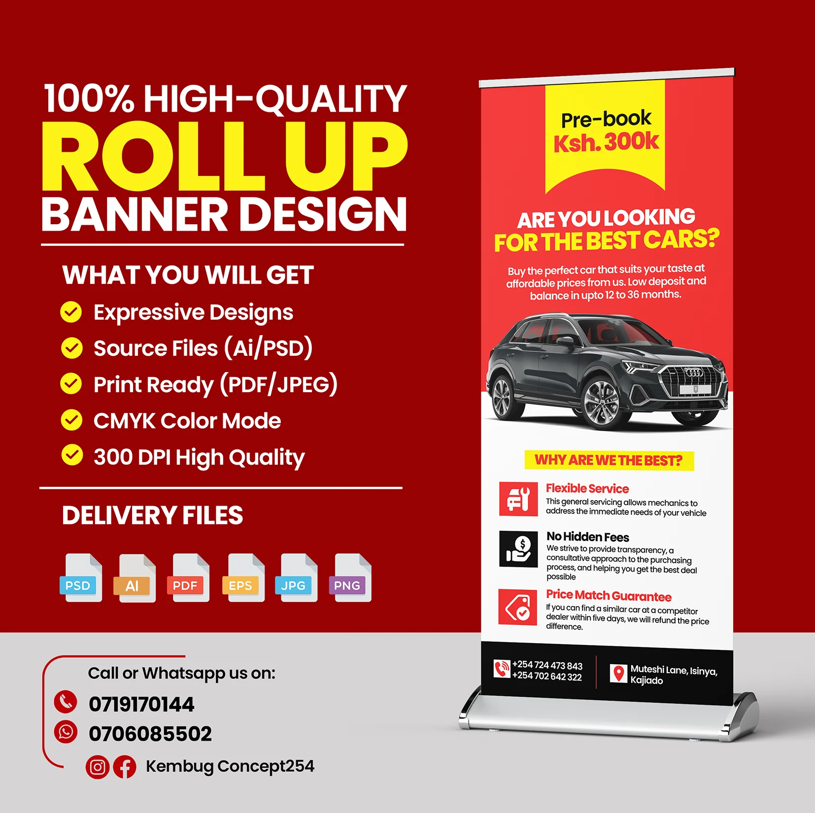 Roll up Banner Printing in Kenya 2025 | Best Quality